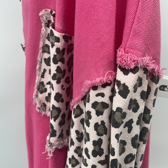 Fantastic Fawn | Jackets & Coats | Oversized Pink And Leopard Print ...